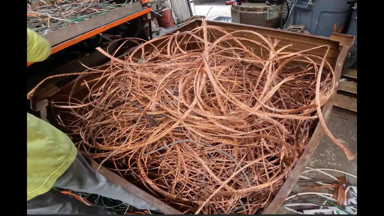 1100 LBS Of Copper Wire Shredded By The Copper King - YouTube