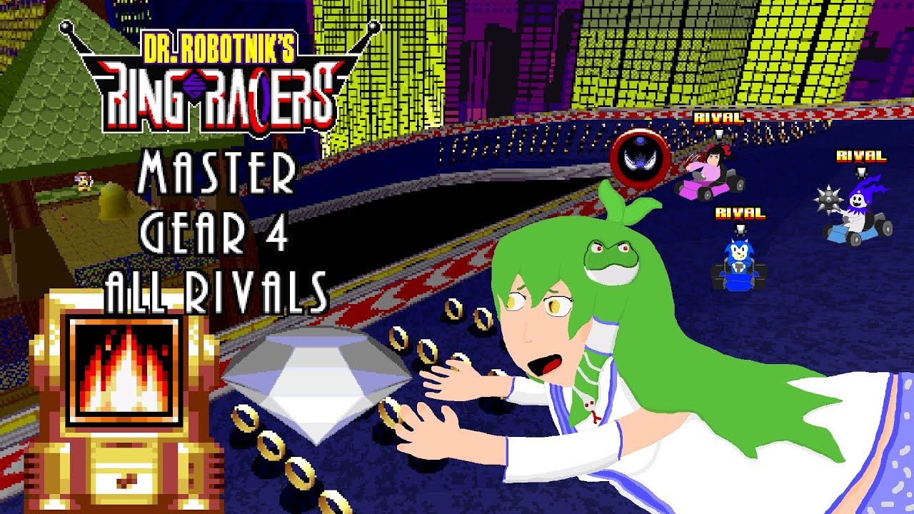 Ring Racers: Flame Cup, Master Mode, Gear 4, all rivals. - YouTube