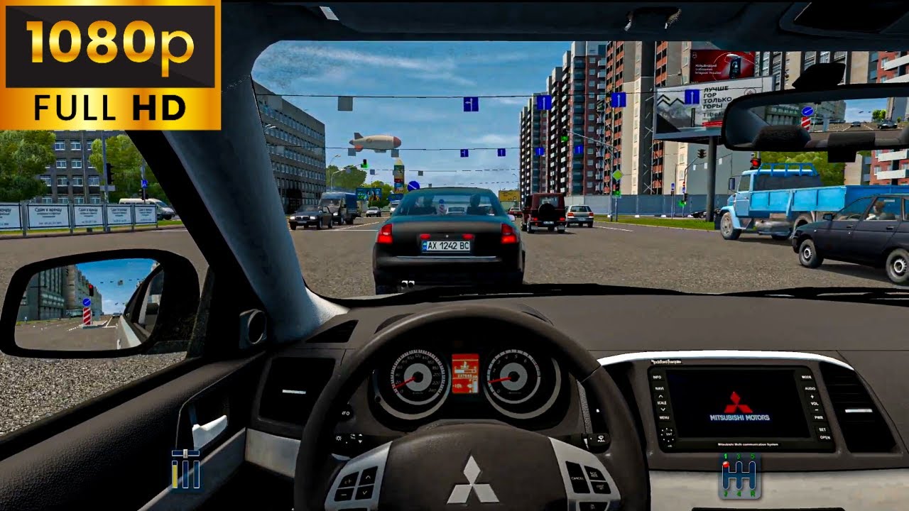 City Car Driving - Mitsubishi Lancer X [Steering Wheel] - Normal ...