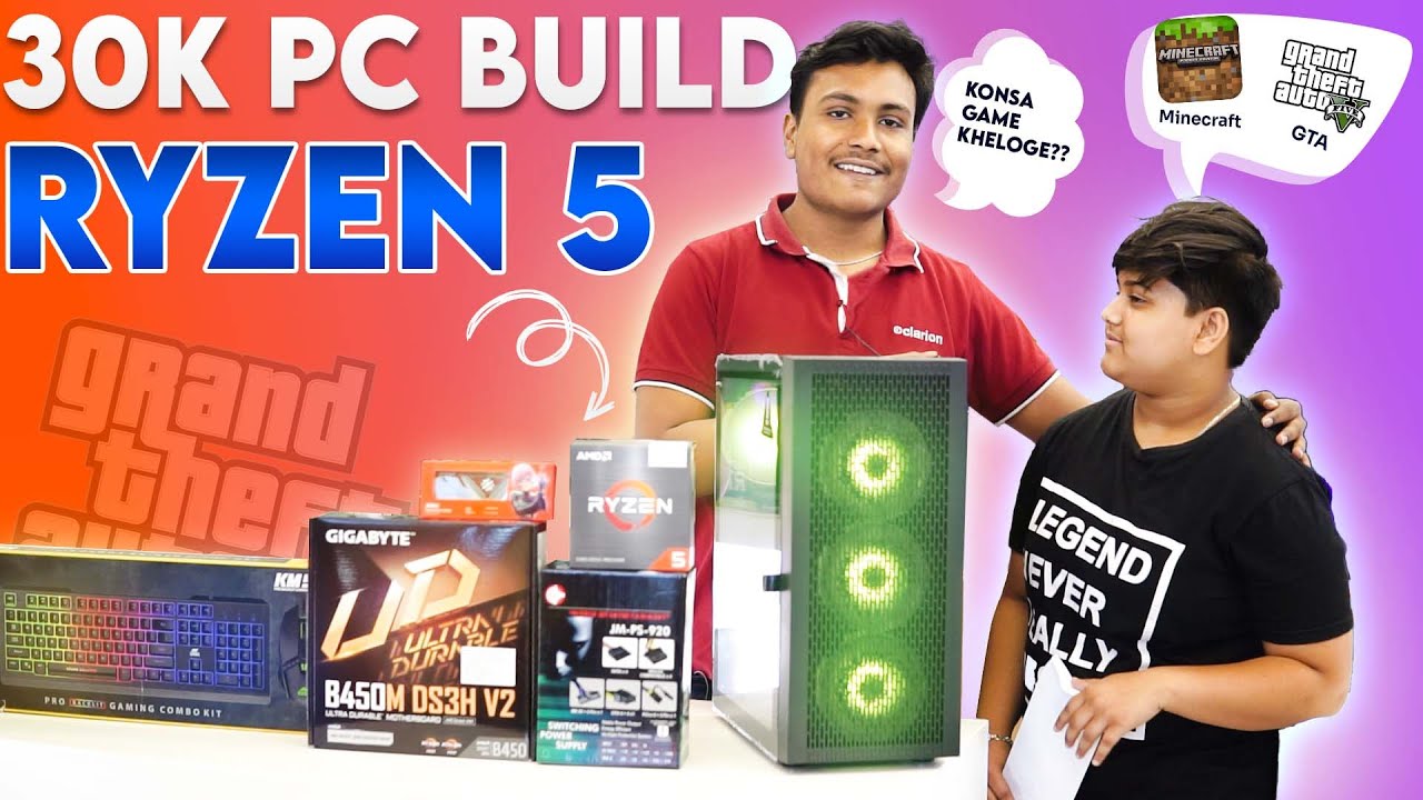 Under 30000 Gaming Pc Build | Under 30k Light gaming PC Build | Clarion ...