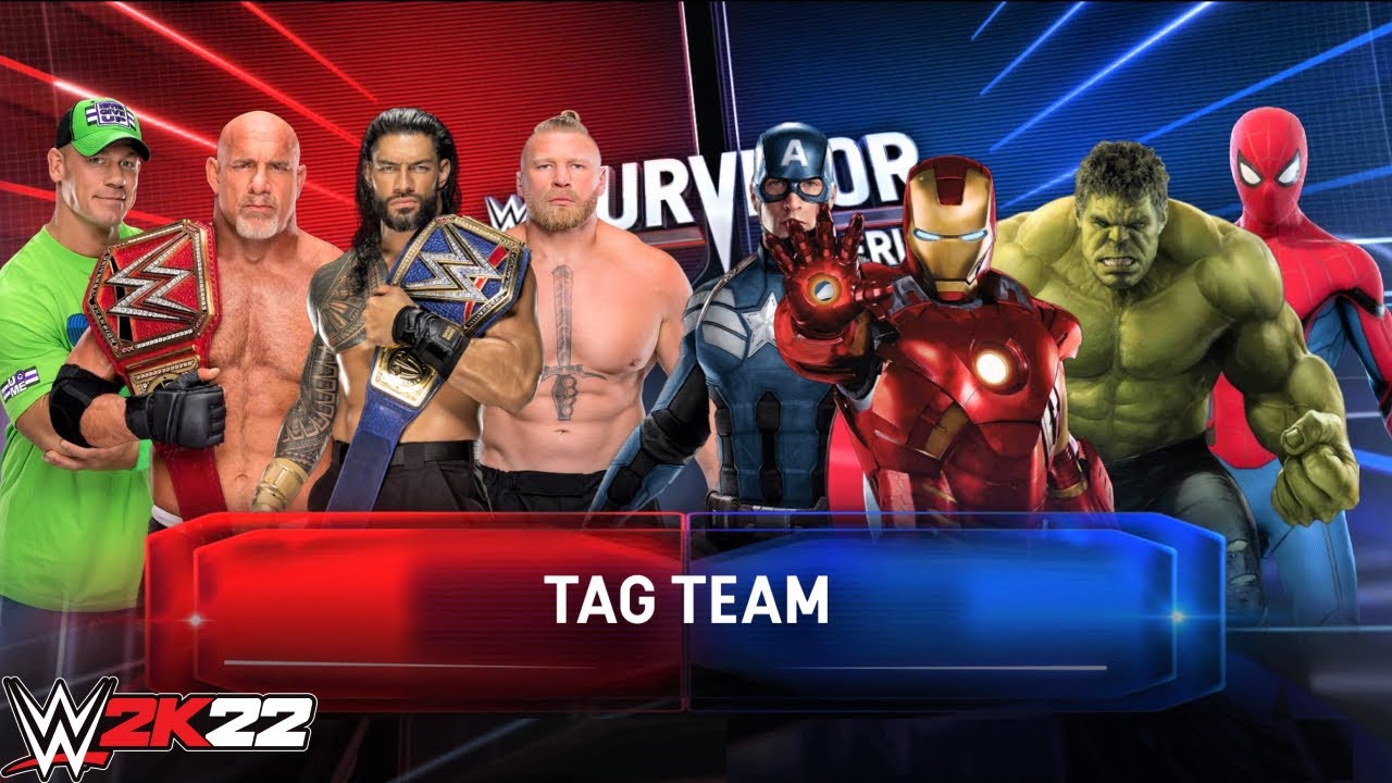 WWE Elite Heavyweights vs. The Avengers | Tag Team ELIMINATION Match ...