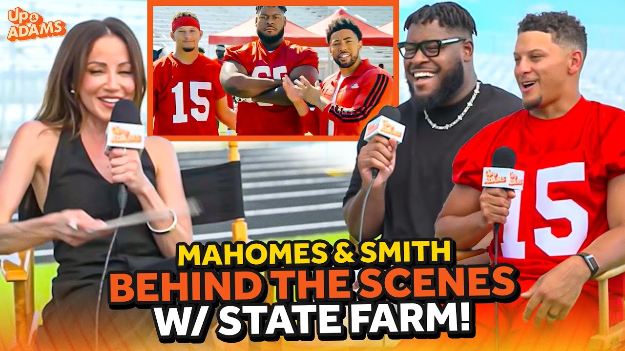 Chiefs Patrick Mahomes & Trey Smith Take Kay Adams Behind The Scenes of ...