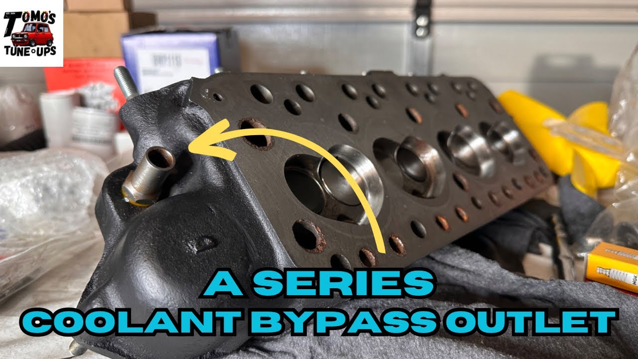 How to: Fit a coolant bypass outlet to an A series cylinder head. - YouTube