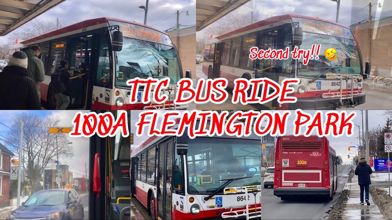 Viewer Requested Toronto TTC 100A Flemingdon Park Park Ride NovaBus LFS 8642 3/2/2023 - YouTube