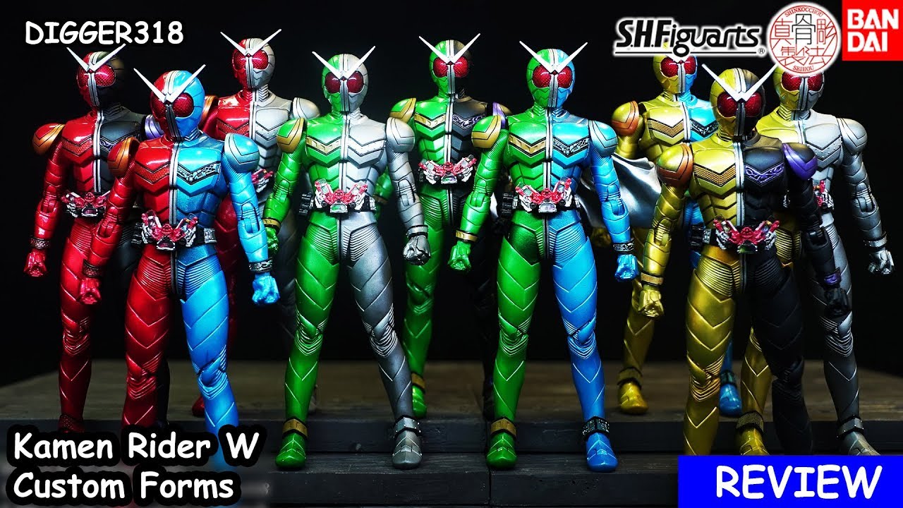 S. H. Figuarts Kamen Rider W Custom Part Swaps and painting Shinkocchou ...