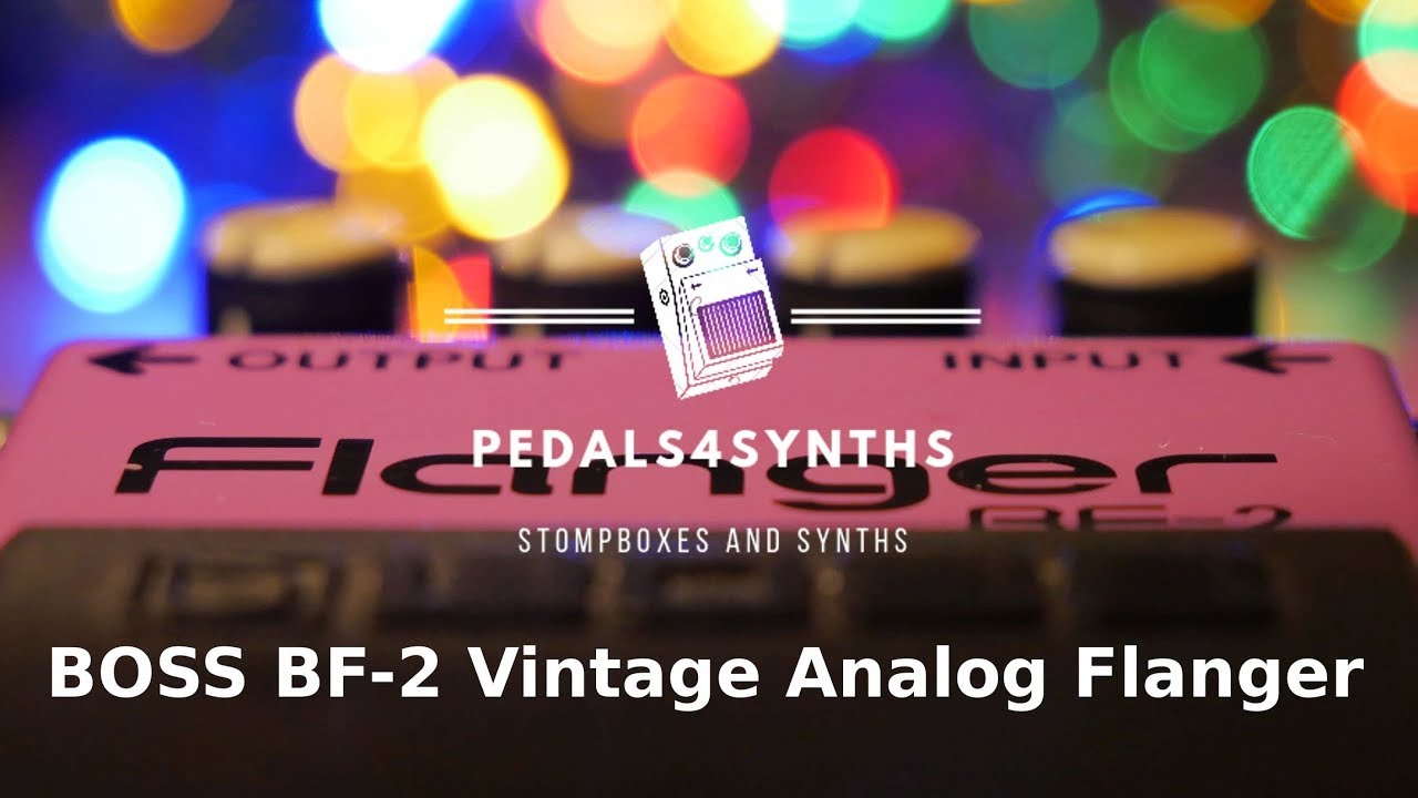 Pedals4Synths - Boss BF-2 A Vintage Analog Flanger on a Korg Minilogue ...