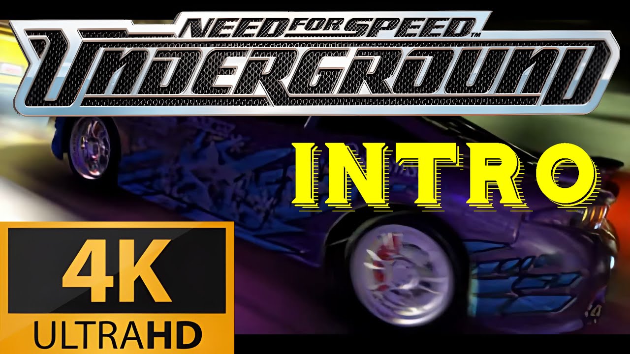 Need for Speed: Underground - Intro (AI enhanced 4K 60fps) - YouTube