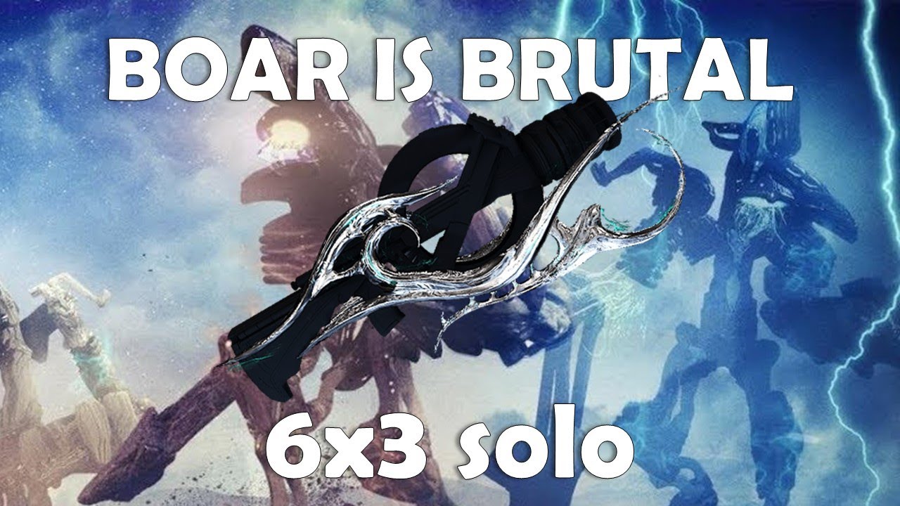 Boar Prime Incarnon No Riven 6x3 Eidolon Solo | Warframe - YouTube