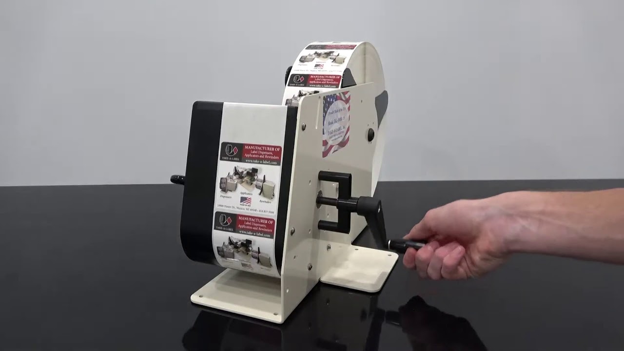 Take-A-Label TAL-450M Manual Label Dispenser | ProPac.com - YouTube