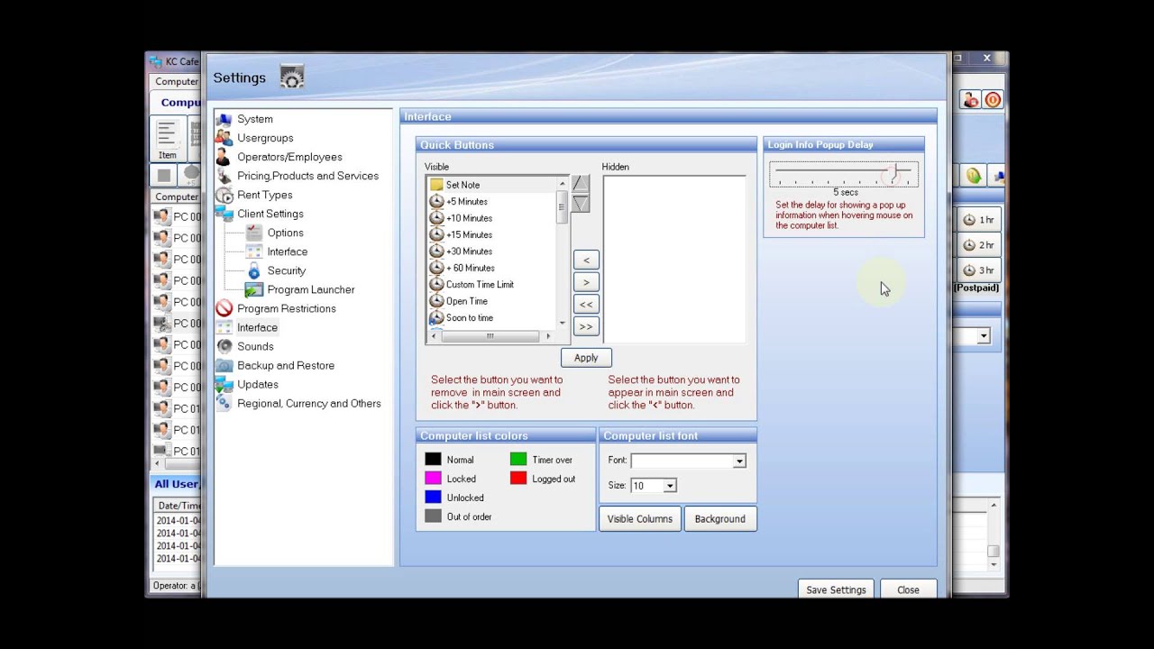 Adjusting the login info pop up delay - YouTube