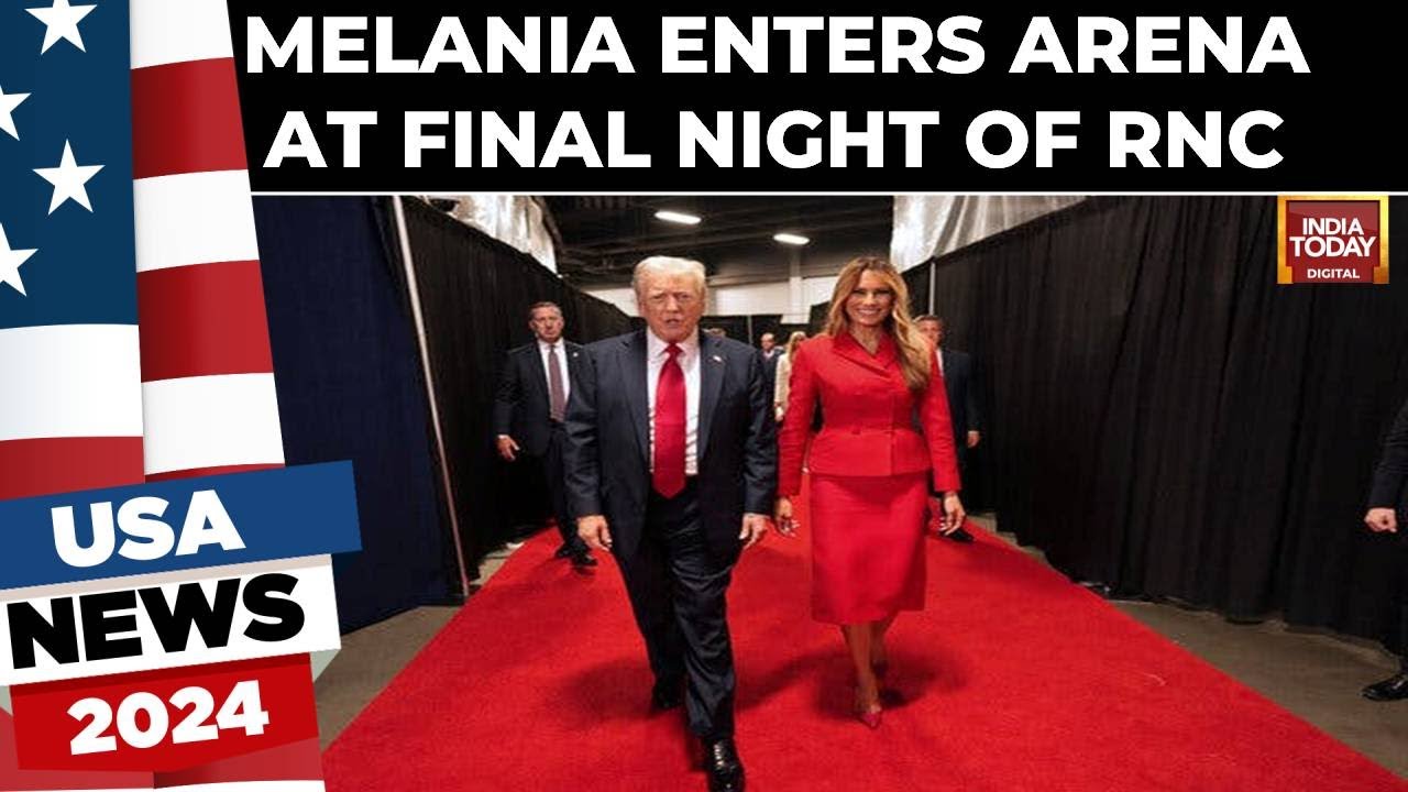 Melania Trump Enters Arena At Final Night Of RNC After Giving Most Of ...