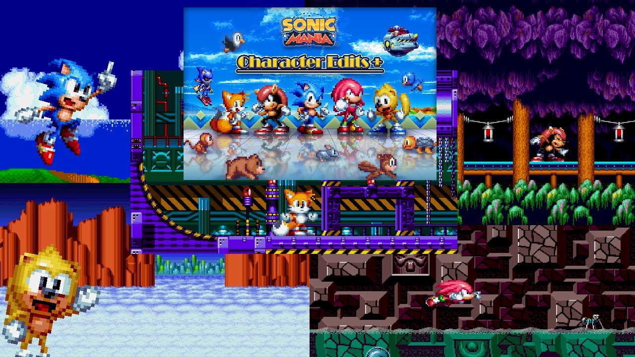 Sonic Mania: Character Edits Plus in Modified Levels - Mod Gameplay ...