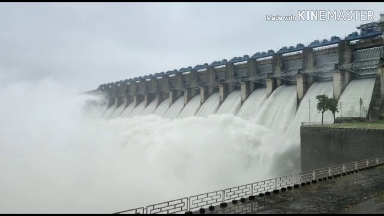 Powerful water flow from Mahi dam, Banswara , Rajasthan - YouTube