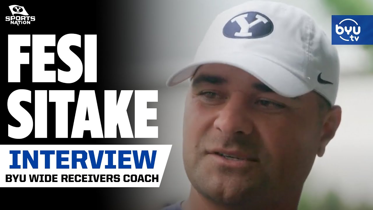 Fesi Sitake talks BYU Wide Receivers and Fall Camp - YouTube