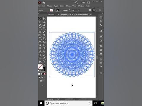 How to create mandala design || Rectangular Grid Tool Adobe Illustrator ...