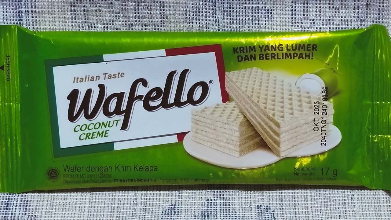 WAFELLO WAFER Coconut Creme Italian Taste | The next popular Indonesian ...