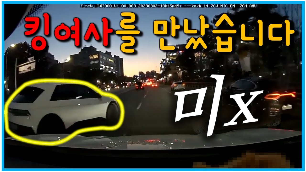 아주머니는 렌트카로 운전연습 중 직진대 우회전 사고 분심위 결과 신호위반 교통사고 분심위의 판단 블랙박스 모음 블박맛집