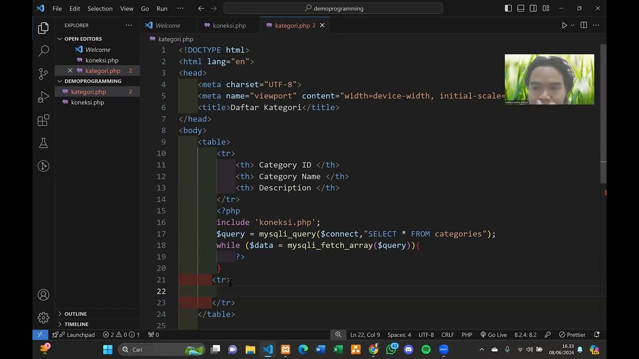 TUGAS UTAMA DEMO PROGRAMMING "Shopping Cart" PEMROGRAMAN WEB DASAR - YouTube