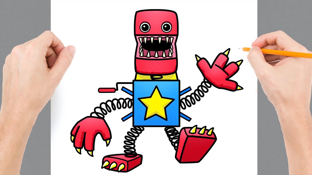 How to Draw a BOXY BOO Poppy Playtime FNF - YouTube