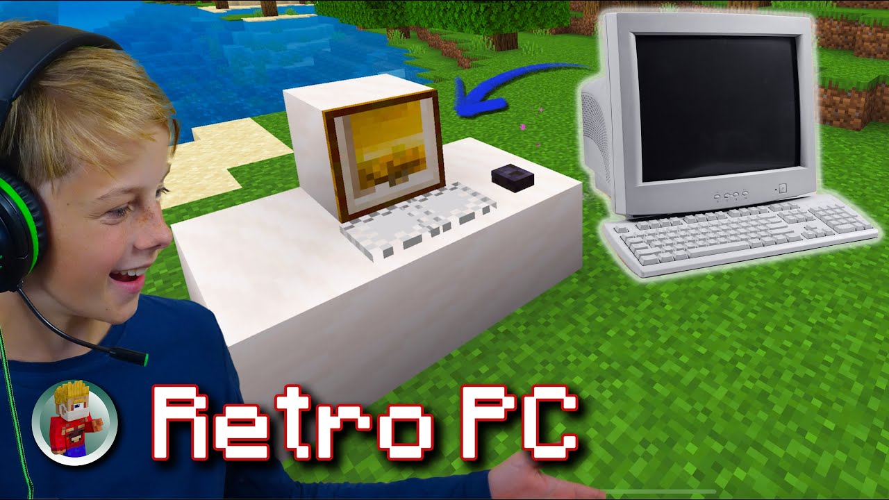 Einen Retro PC in Minecraft bauen - Deko Tipps für die Base - YouTube