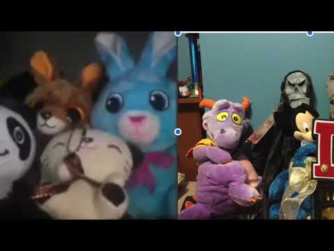 How the Easter splits and the puppet bunch are simular to each other ...