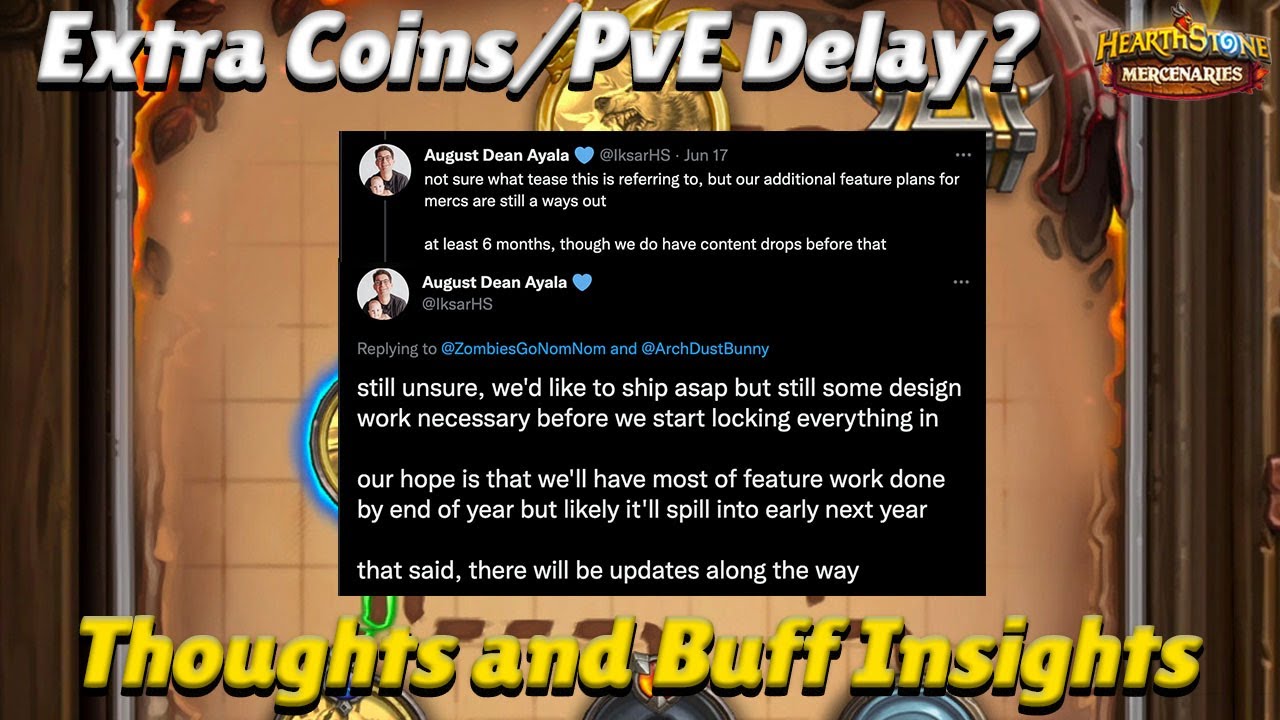 Extra Coin Fix + PvE Endgame Delayed?!? More Insight on Recent Buffs ...