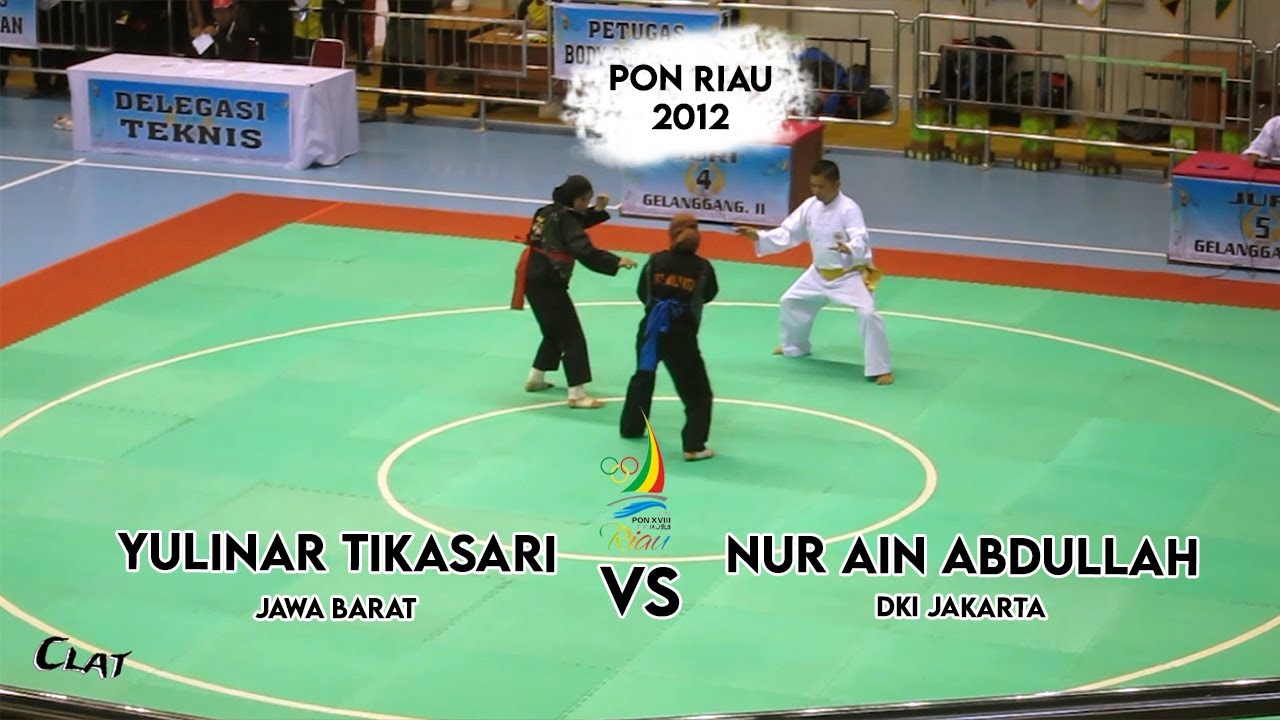 PON RIAU 2012 Nur Ain Abdullah/DKI (Biru) Vs Yulinar Tikasari/JABAR (MERAH) - YouTube