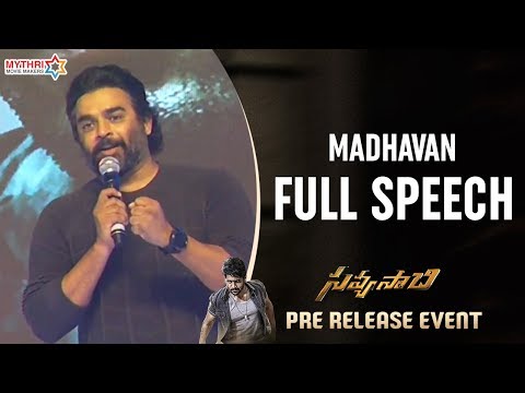 Madhavan Full Speech | Savyasachi Pre Release Event | Naga Chaitanya | Nidhhi Agerwal | MM Keeravani