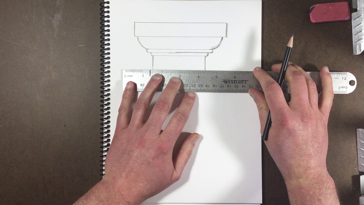 Drawing Doric Columns - YouTube