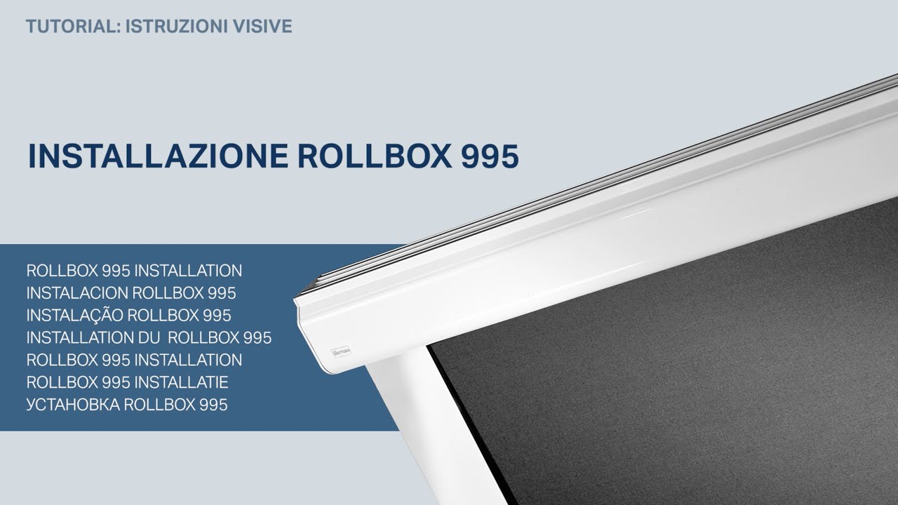 Installazione Rollbox 995 - Mottura Spa - YouTube