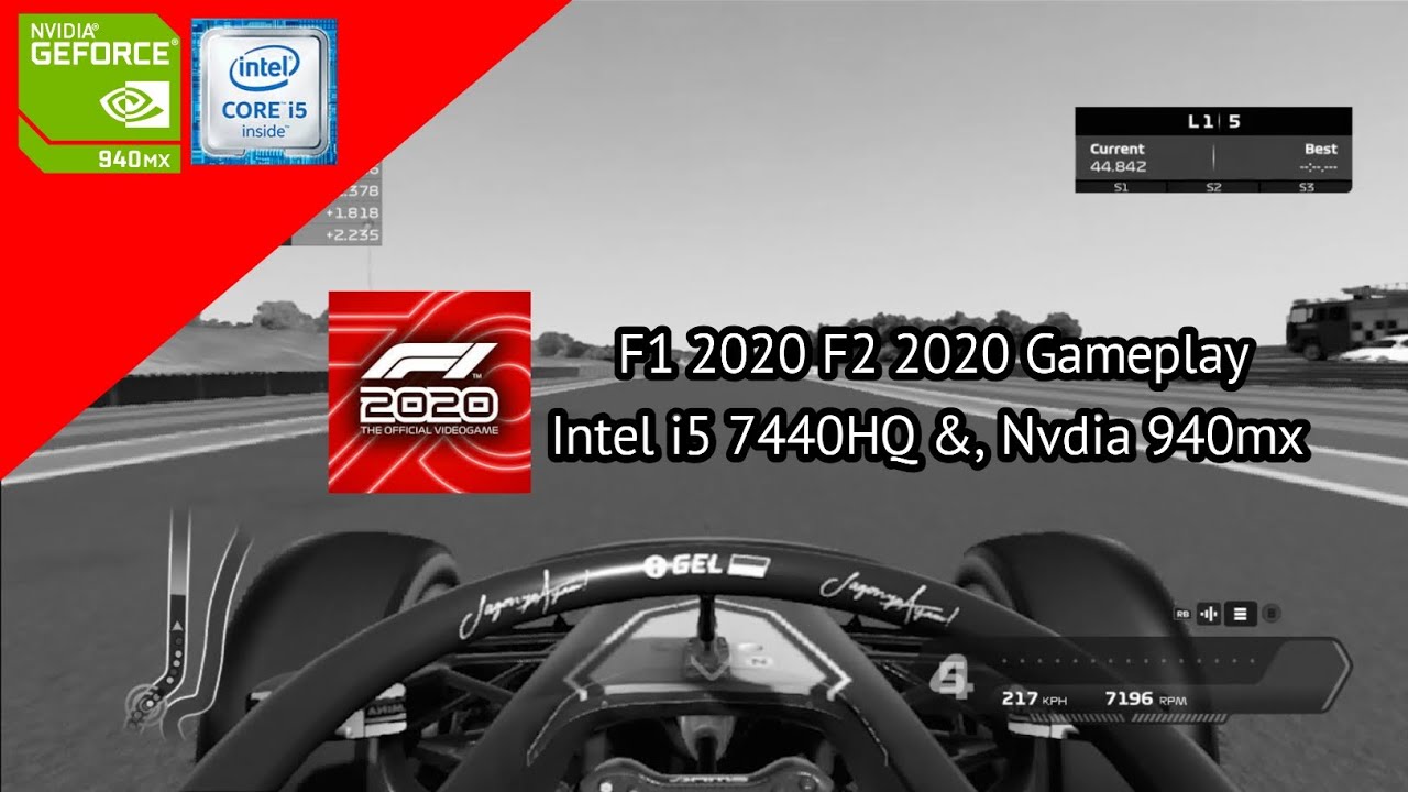 F1 2020 Mode F2 2020 Gameplay Nvdia 940mx | Intel i5 7440 HQ (Bad audio ...