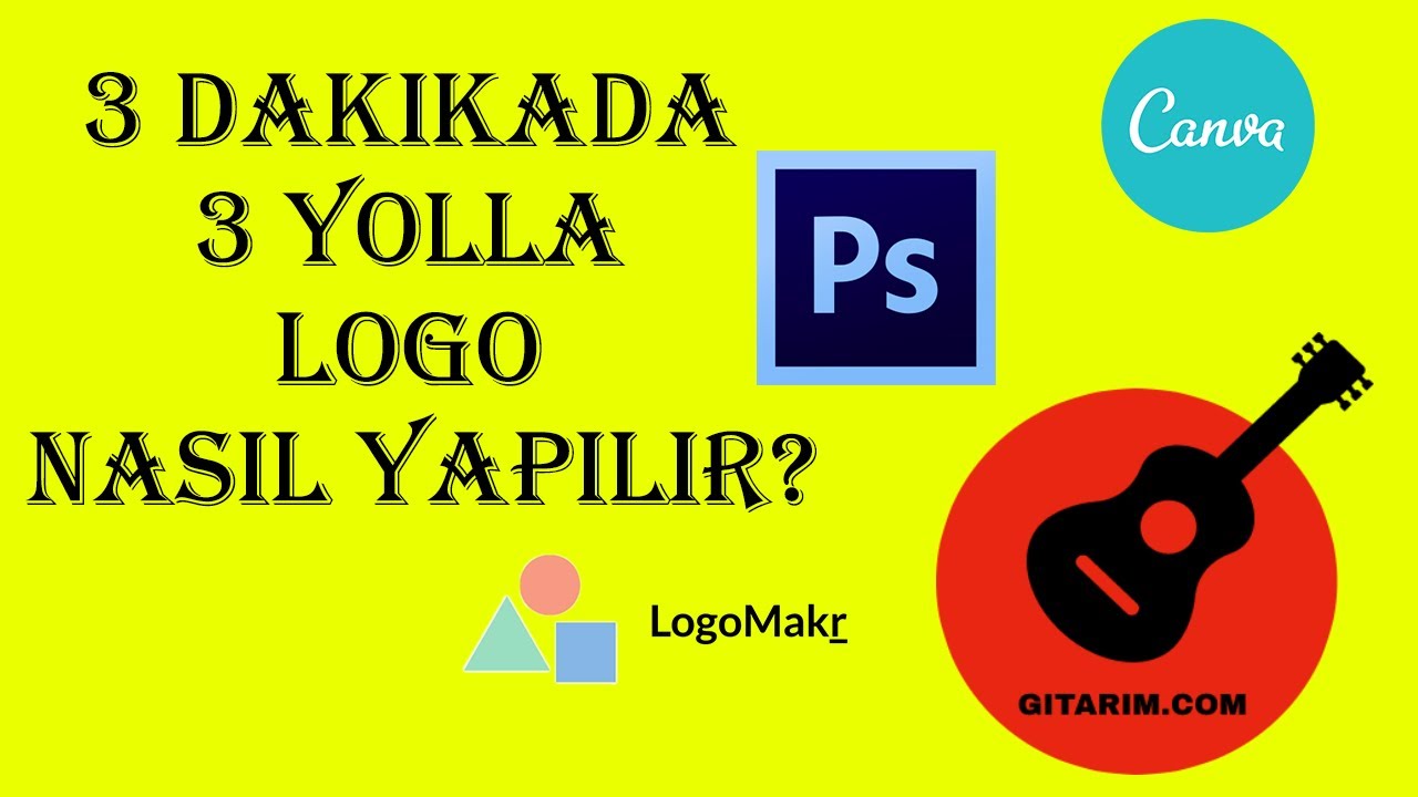 3 DAKİKADA 3 FARKLI ŞEKİLDE LOGO YAPIMI ! ÜCRETSİZ PROFESYONEL LOGO ...