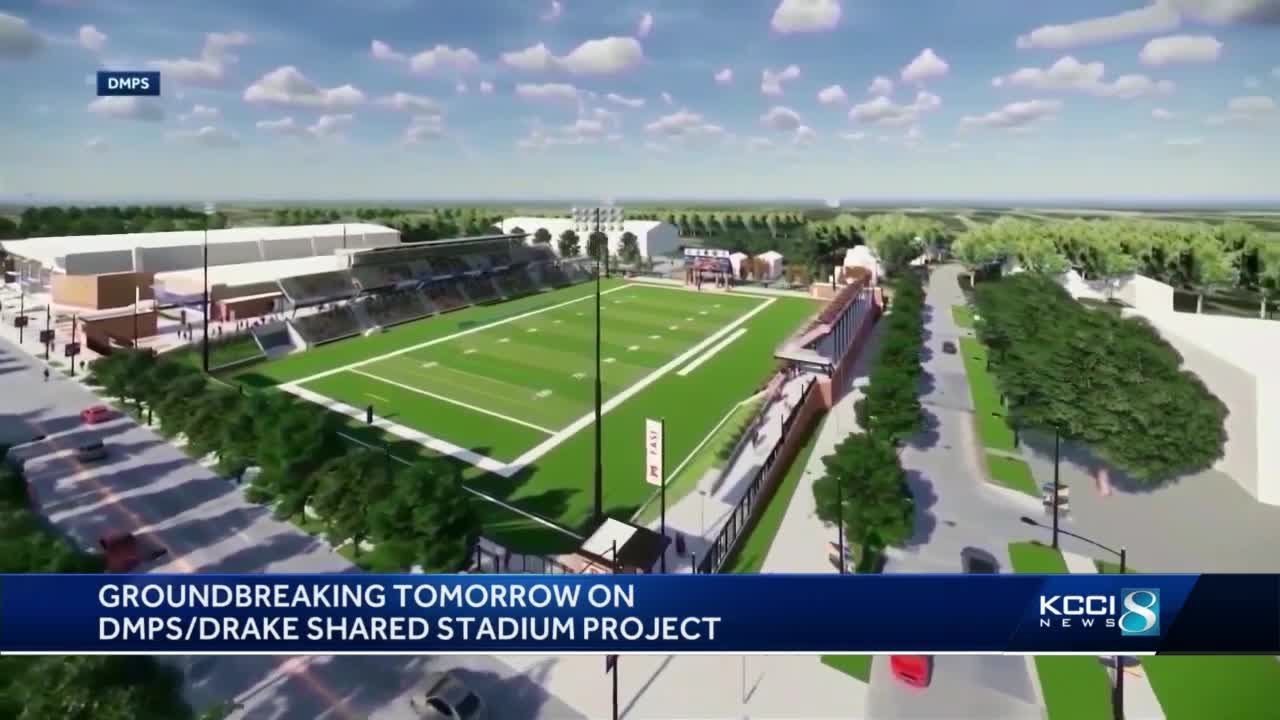 DMPS, Drake University to host stadium groundbreaking - YouTube