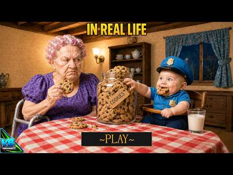 Baby Barry eats Cookies In REAL LIFE - GRUMPY GRAN Obby Roblox New Update All Morphs Full Gameplay