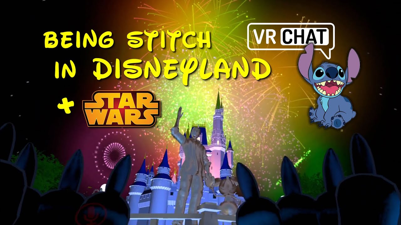 Being Stitch in Disneyland + Star Wars in VRChat - YouTube