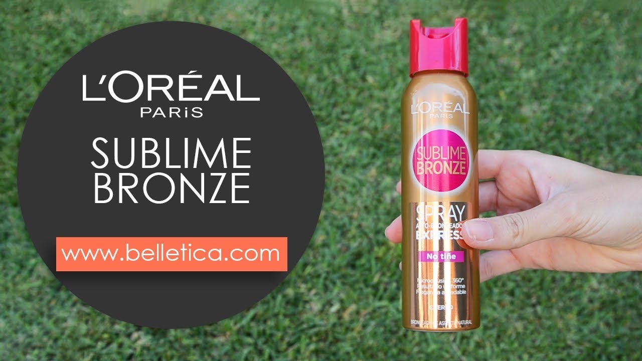 L'Oréal Sublime Bronze - Spray auto-bronceador express - YouTube