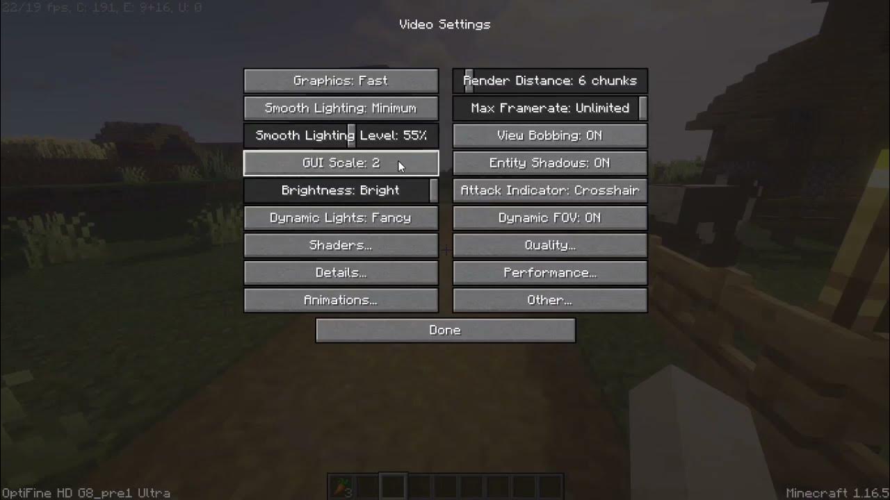 BSL shader setting and Minecraft setting for LOW END PC - YouTube