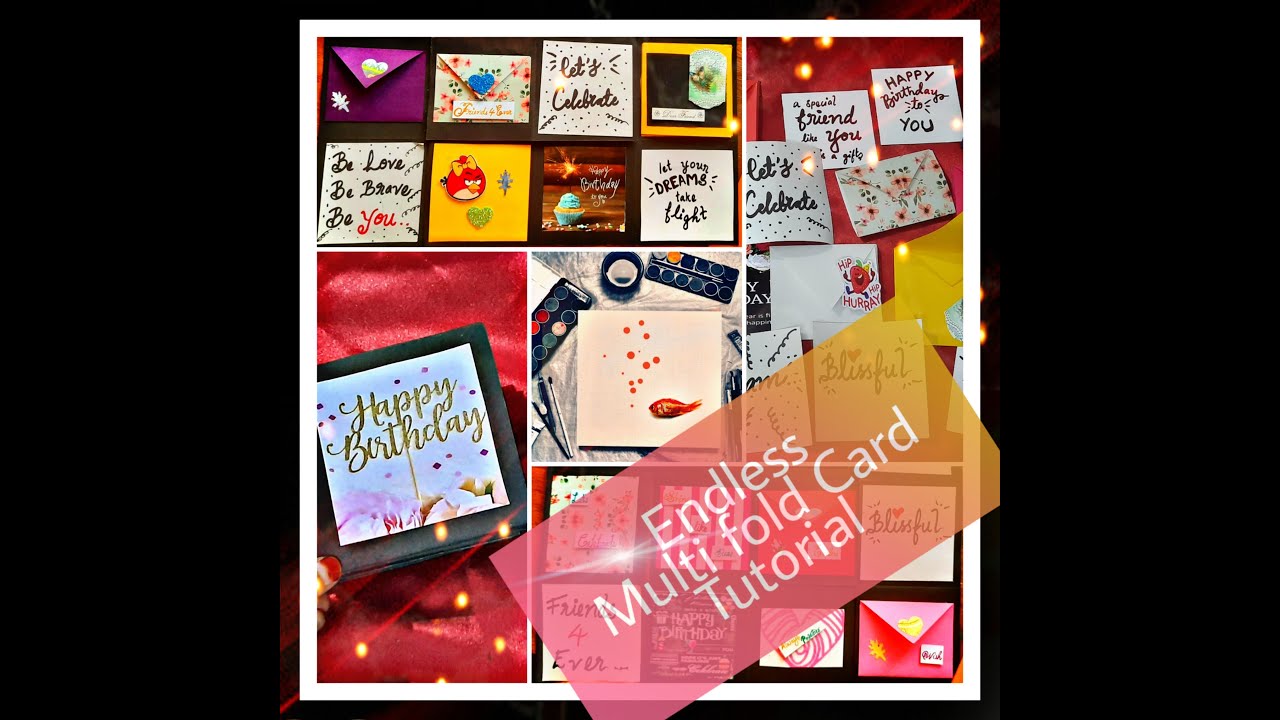 DIY "New "Endless Multifold card tutorial//Easy DIY greeting cards ...