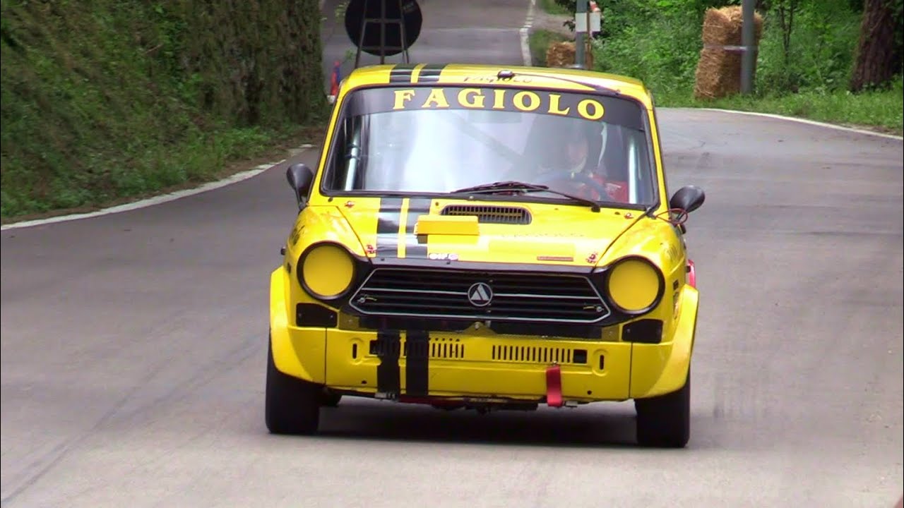 Autobianchi A112 hillclimb racing & pure sound - Slalom Borgo ...