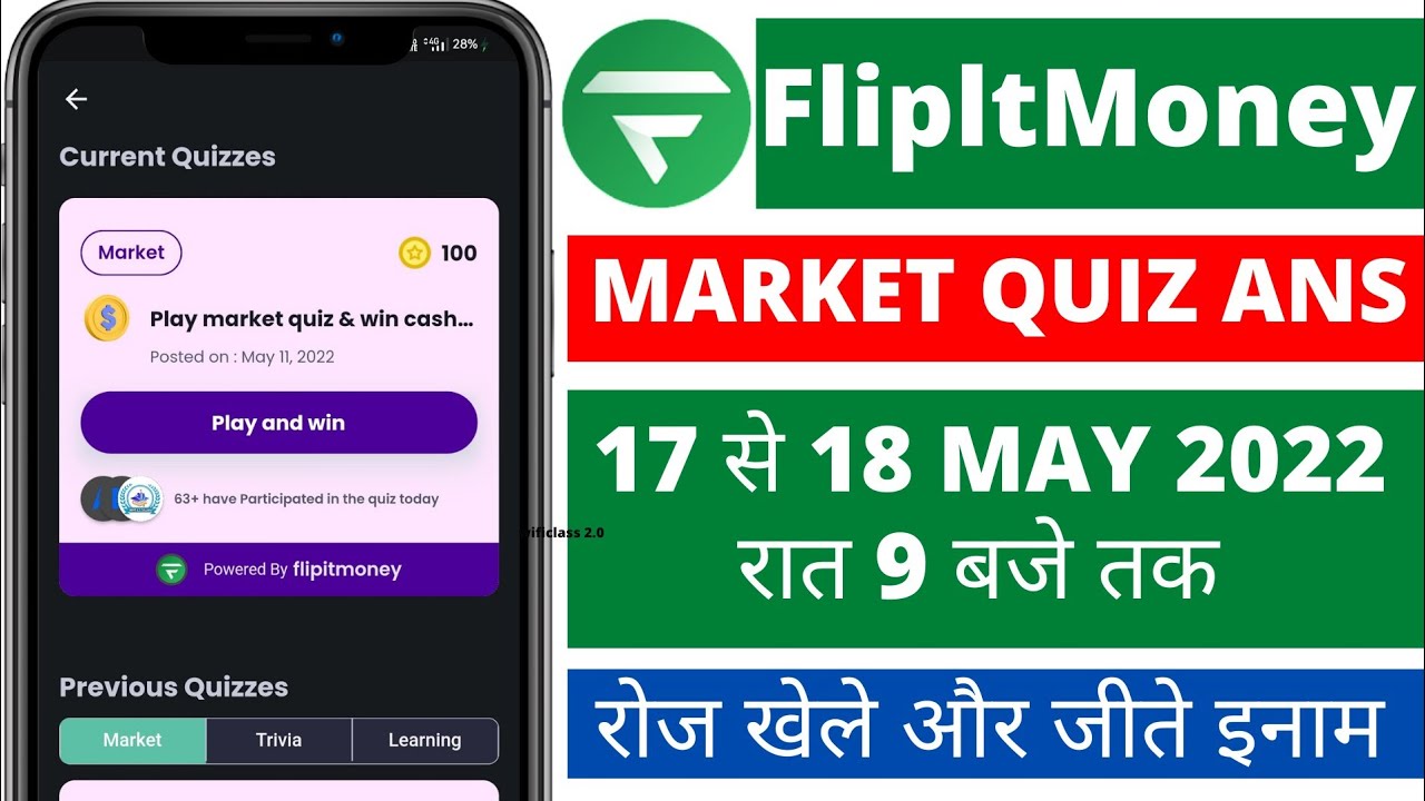 flipt money quiz answers 17 May 2022 | FliptMoney App Quiz Answers ...
