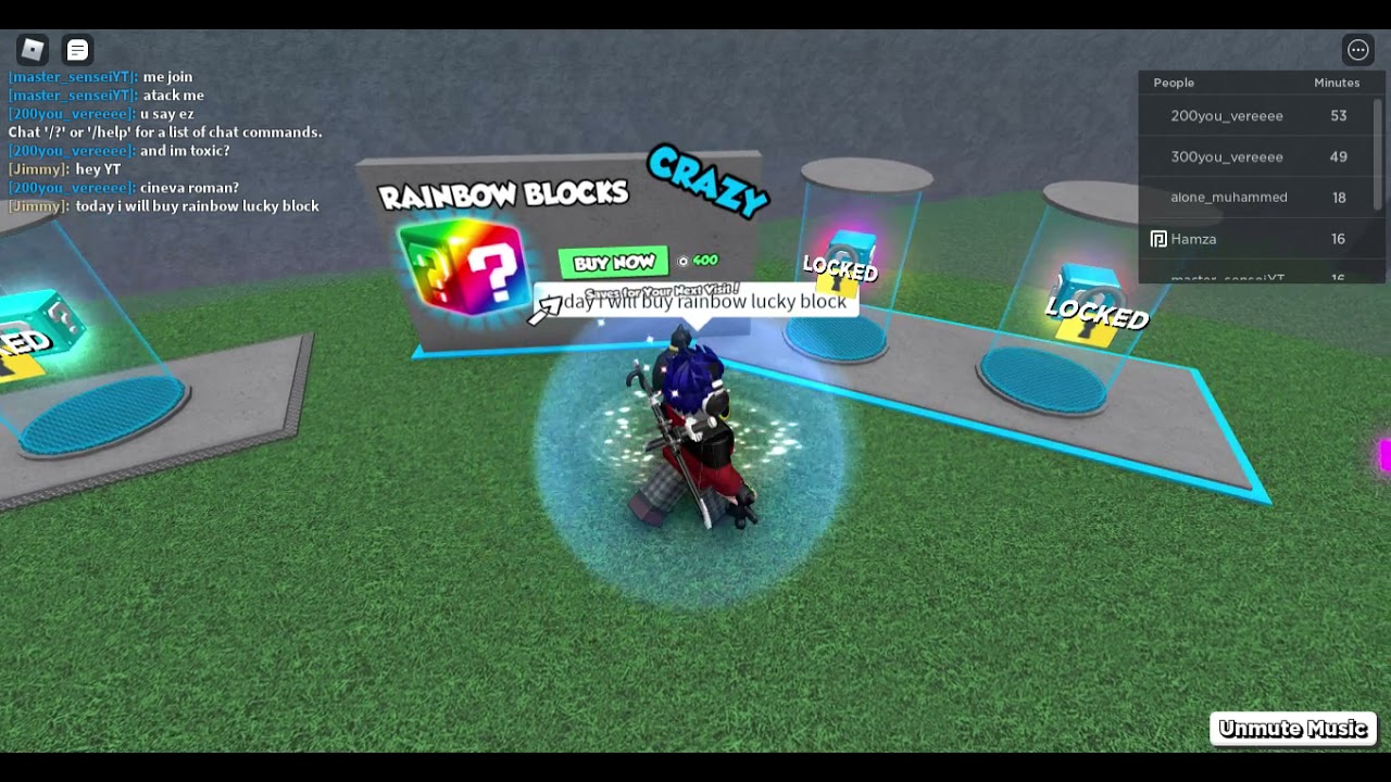 buying rainbow lucky blocks in roblox lucky block - YouTube