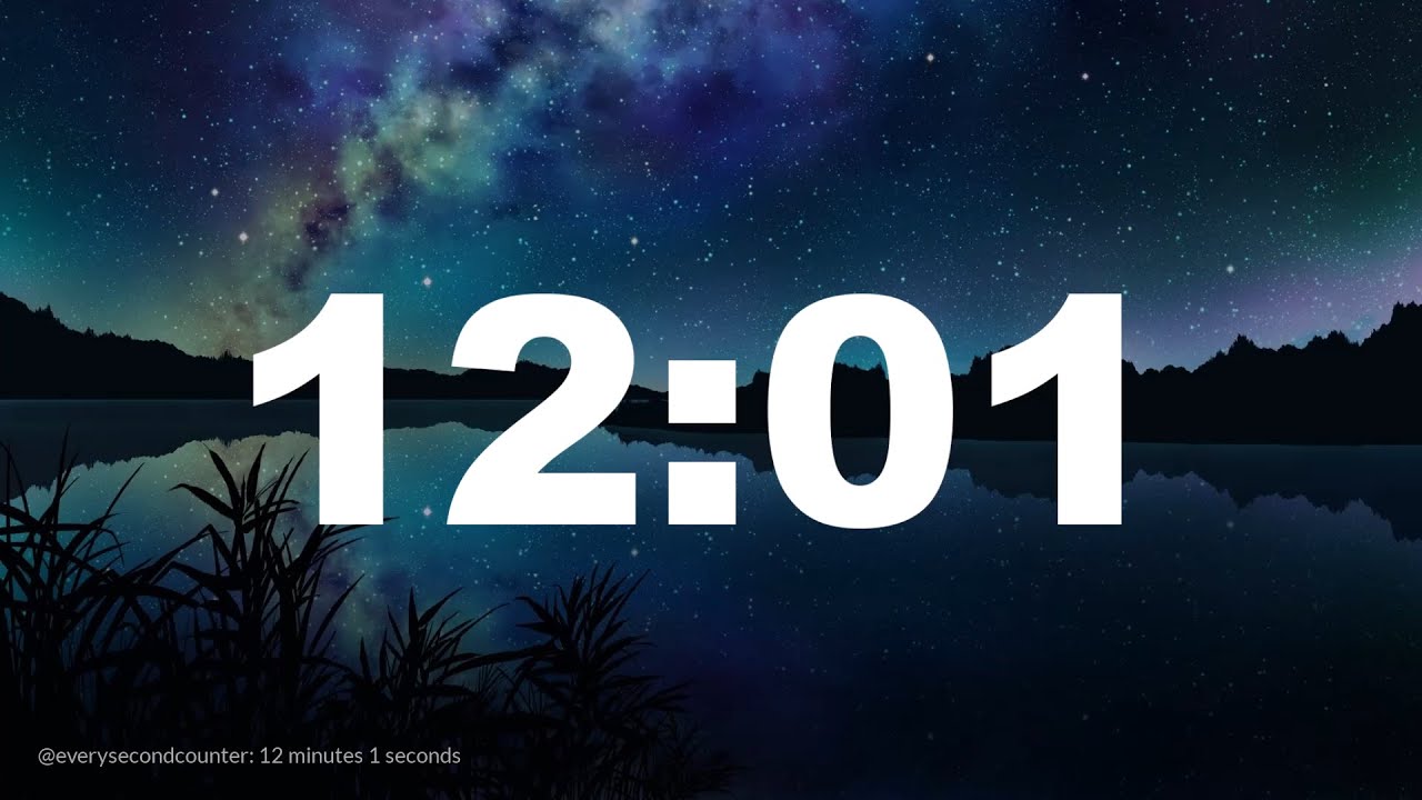 12 minutes 1 seconds [721 secs] clock timer countdown || Alarm Focus ...