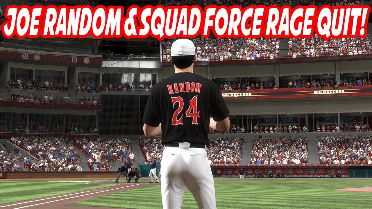 USING THE WORST PLAYER! JOE RANDOM & SQUAD GET RAGE QUIT! - MLB The ...