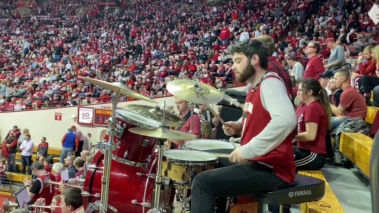 Big Red Basketball Band. Assembly Hall. Bloomington Indiana.# ...