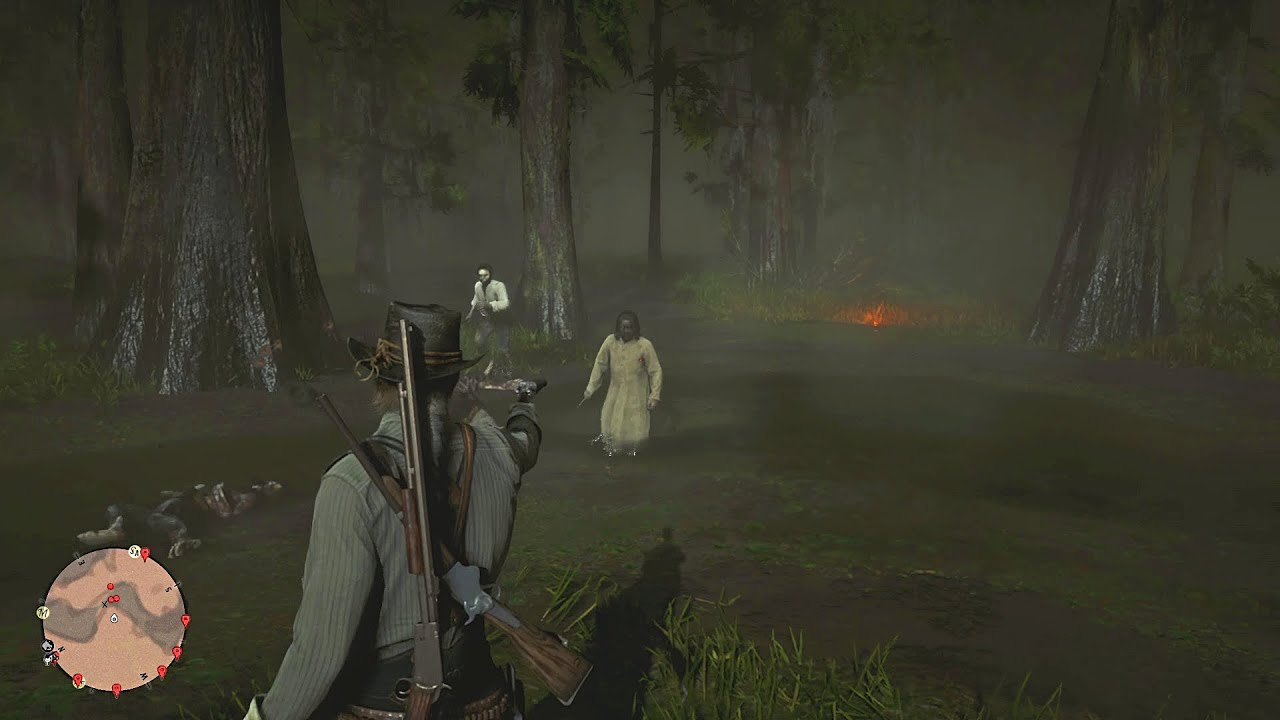 RDR2 - If you do not approach a crying woman for a long time, she will ...