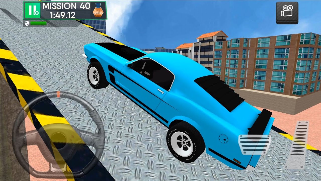 Performance Sports Car Driving - Roof Jumping Car Parking Games #1 ...