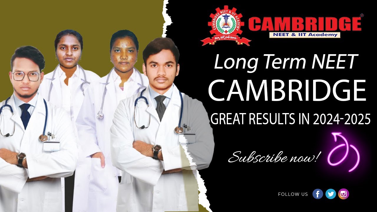 Long Term NEET Coaching 2024-25 | Cambridge NEET Academy | Top Results ...