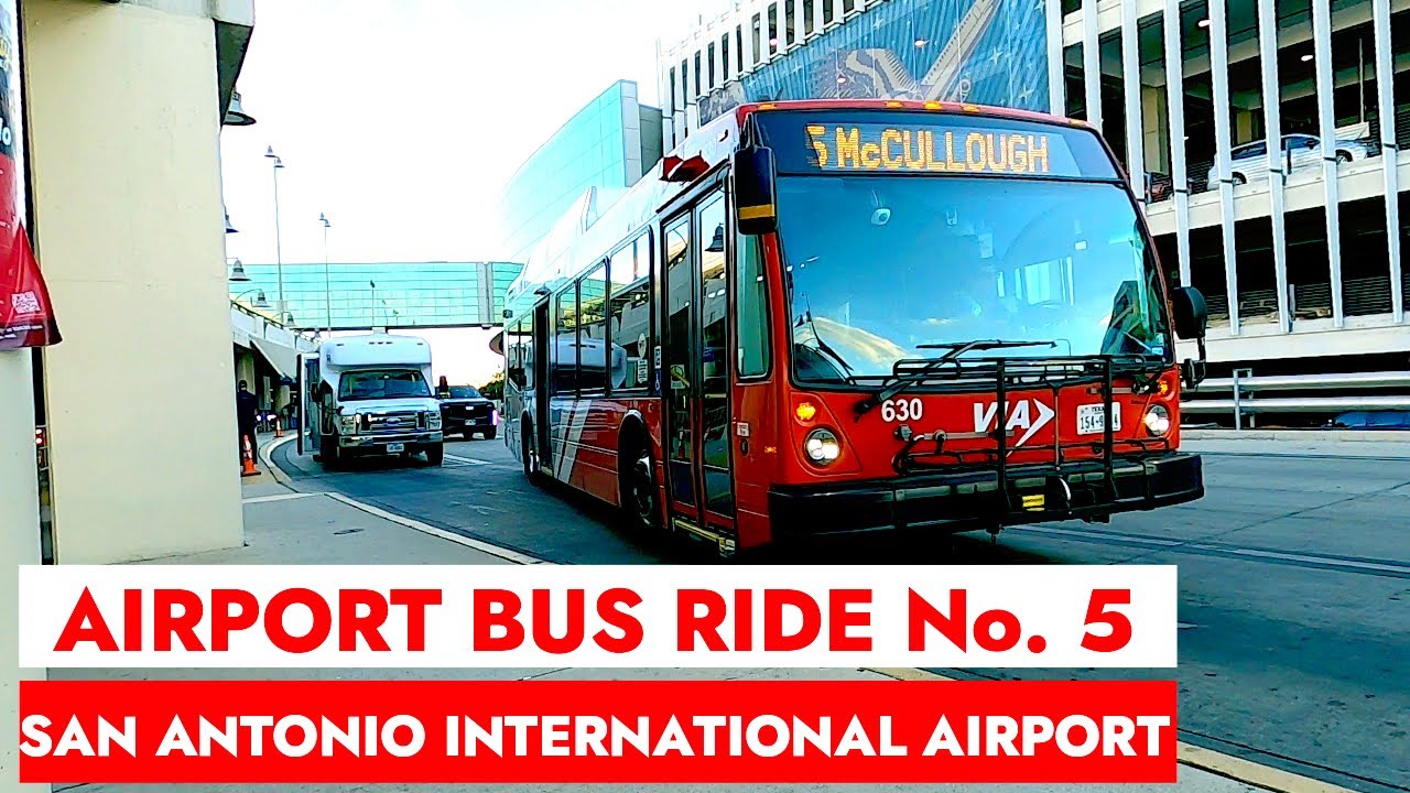 🚍Airport Bus No. 5 | San Antonio International Airport | San Antonio ...