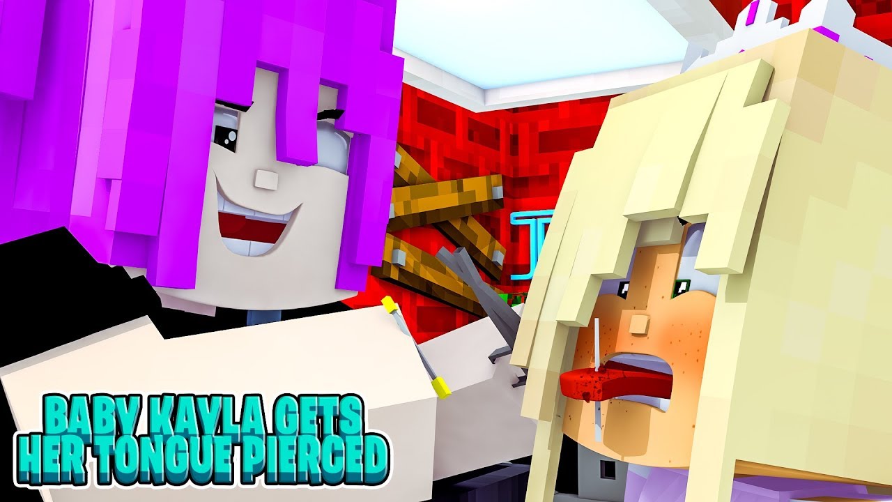 Princess Baby gets her TONGUE PIERCED??? Minecraft Roleplay - YouTube