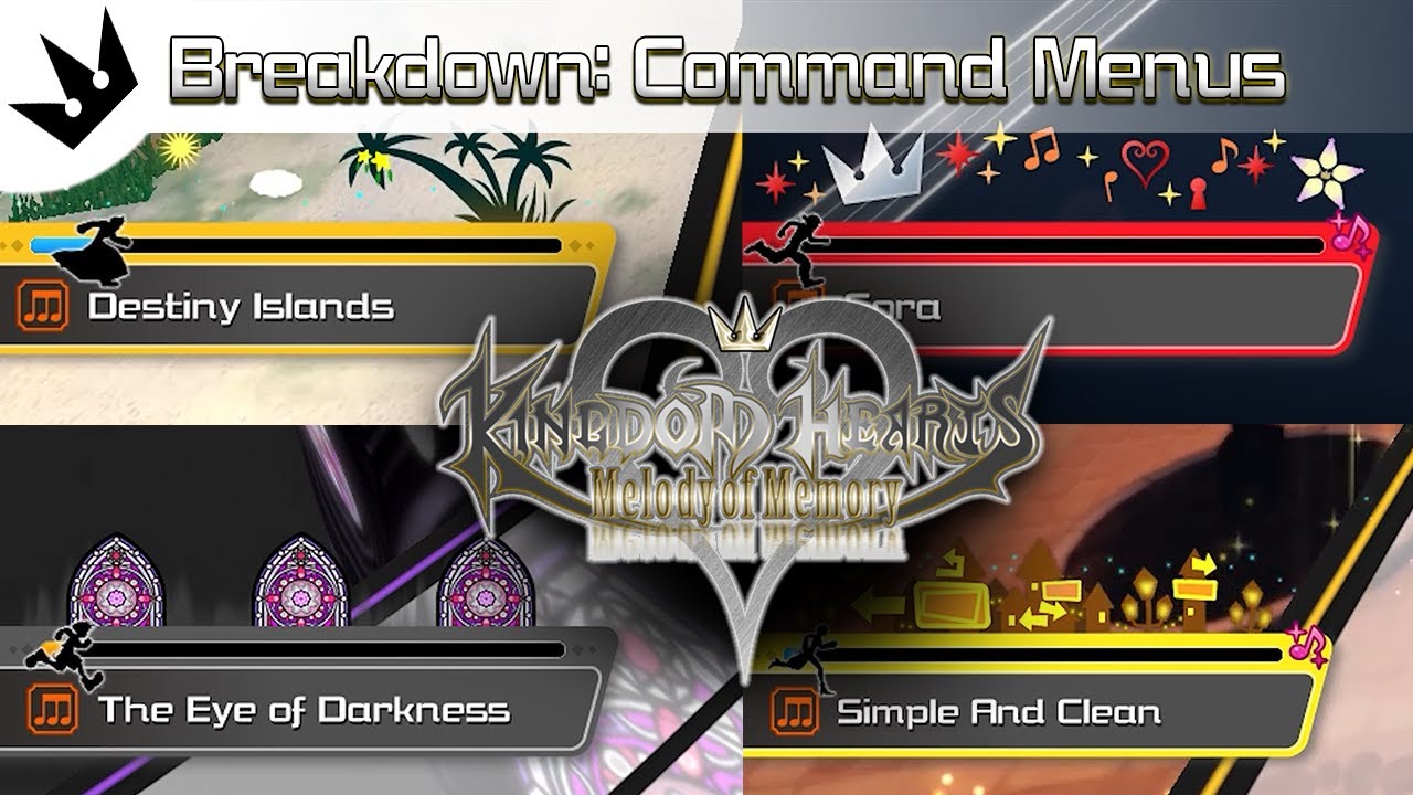 Breakdown: Command Menus ~ Kingdom Hearts: Melody of Memory Analysis ...